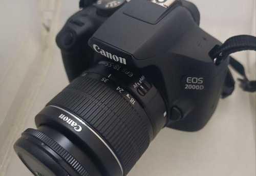 Фотоаппарат Canon EOS 2000D kit 18-55mm III б/у