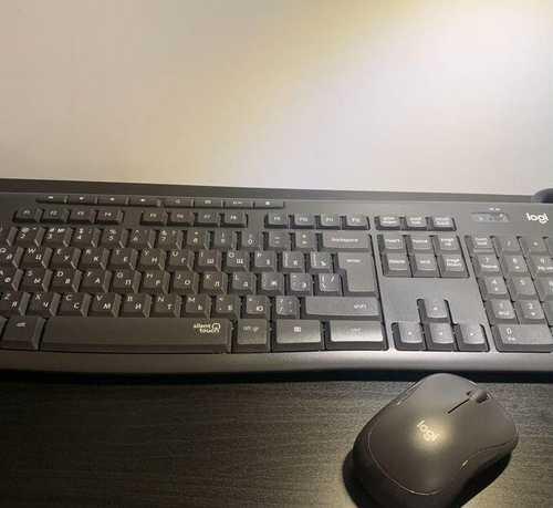 Клавиатура и мышь logi (беспроводные)