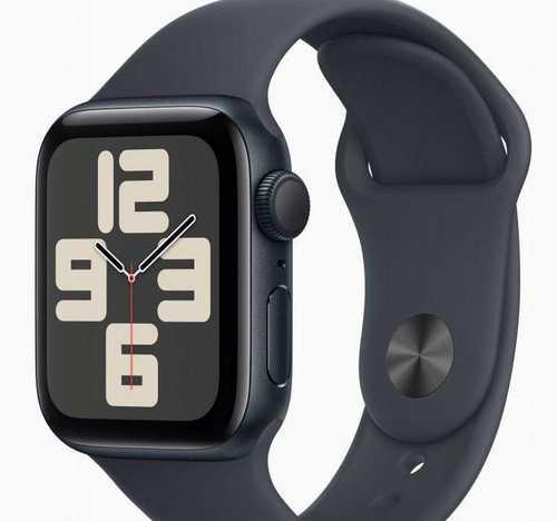 Apple Watch SE 2024 40mm Midnight Sport Band S/M