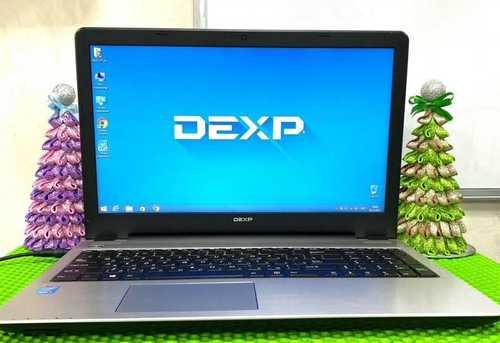 Ноутбук dexp для учебы и работы Core i3/SSD 240Gb
