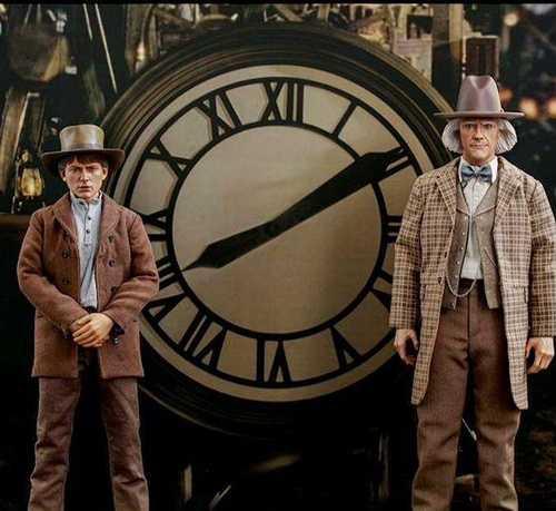 Hot toys marty mms616 и DOC brown mms616