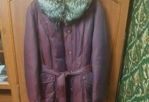 Пальто женское зимнее Clasna 56 р