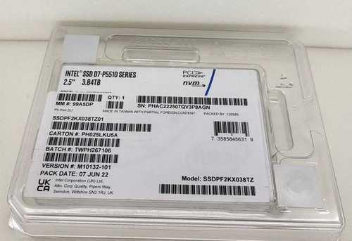 SSD Intel D7-P5510 3.84 Тб ssdpf2KX038TZ01