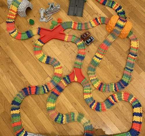 Мега гибкий трек с лифтом 1TOY