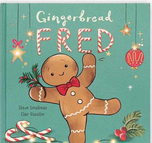 Книга Jellycat "gingerbread fred book"