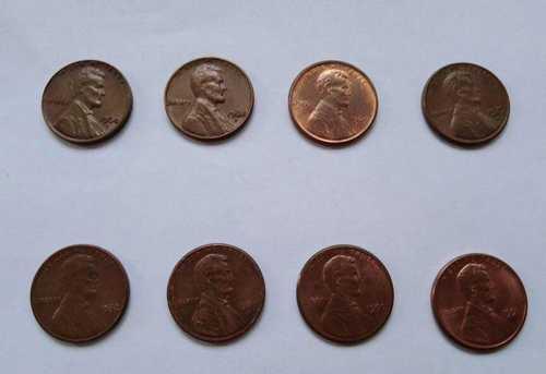 Монеты 1 цент США на обмен