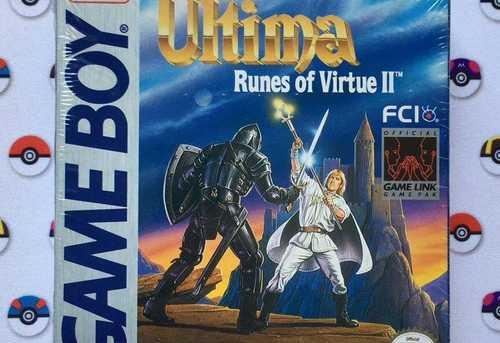 Ultima Runes of Virtue II Game Boy Новый Картридж