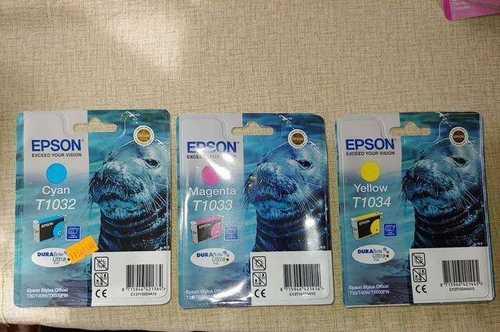 Картриджи Epson T1032,T1033,T1034