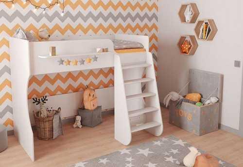 Кровать-чердак Polini kids Dream 1700 160х80