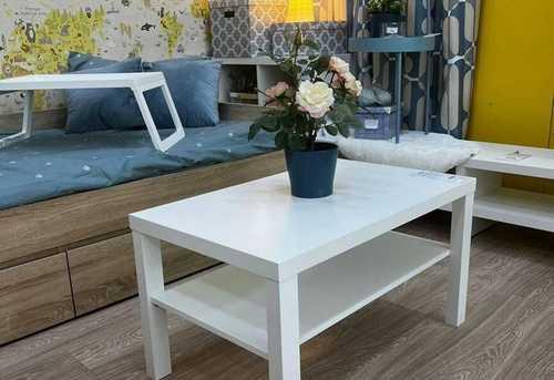 Журнальный стол Лакк (Fora) IKEA, новый, белый