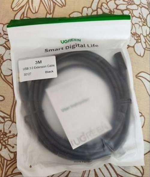 USB кабель-удлинитель 3М Папа-Мама