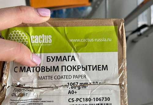 Бумага широкоформатная Cactus 1067 мм x 30м,180г