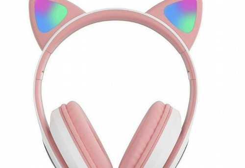 Беспроводные наушники cat ear pink p33m