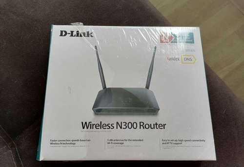 Wi-Fi роутер D-link Wireless N300, черный