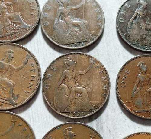20 монет старой Англии