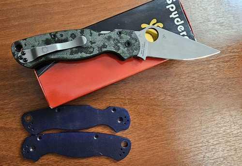 Spyderco Paramilitary 2 Dark Blue G-10 S110V Blade