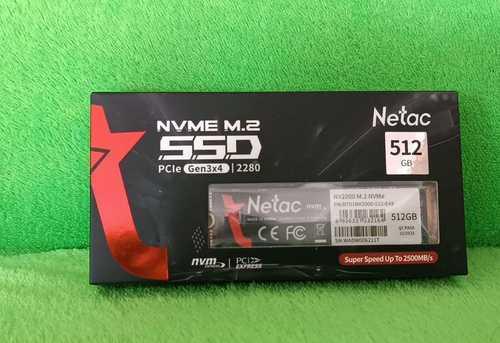 Новый ssd m2 netac 512gb