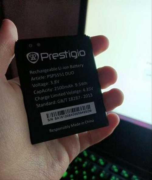 Новый аккумулятор для Prestigio Grace S5