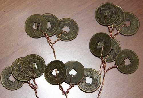 Китайские монеты с дыркой Фен шуй