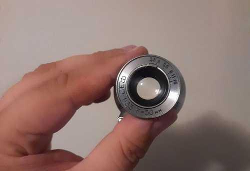 Редкий тубусный объектив фэд 1:3.5 F50mm