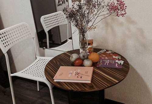 Журнальный столик лофт "Eco Mini" Шпон Палисандр