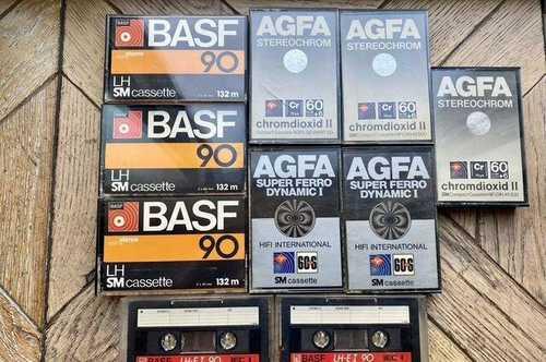 Лот аудиокассет Agfa/Basf из 70-х