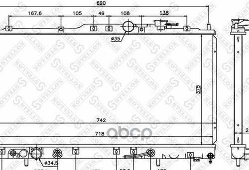 10-26764-SX радиатор системы охлаждения АКПП M