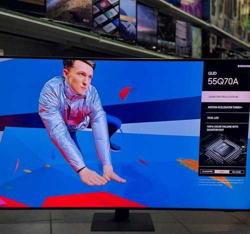 Qled телевизор Samsung 55"