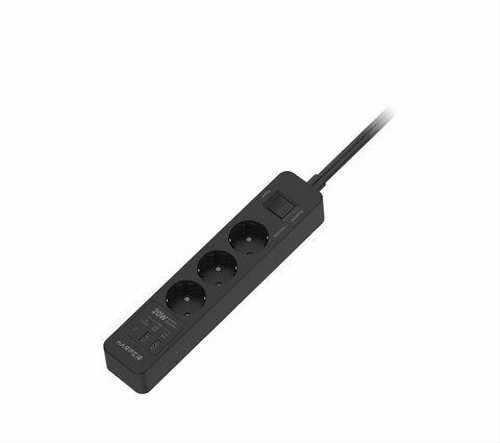 Harper Сетевой фильтр с USB зарядкой UCH-350 Black