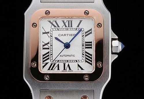 Часы Cartier Santos De Cartier 35mm Steel Rose