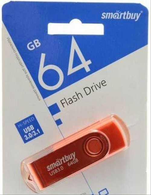 USB флешка 64GB Smartbuy Twist Red