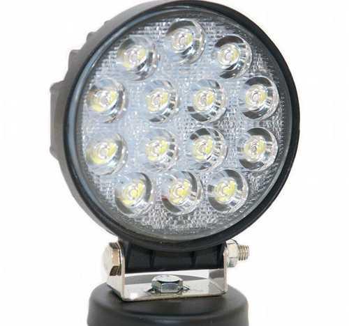 Прожектор 9-32V 42W 14SMD круглая 120x120mm ближн