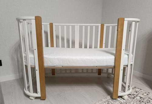 Кроватка детская приставная трансформер