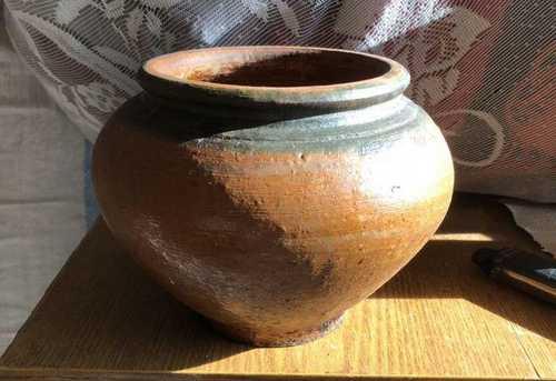 Горшочек глиняный в печь старинный