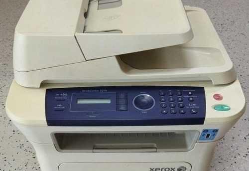 Мфу лазерное Xerox WorkCentre 3210N, ч/б, A4