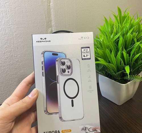 Чехол KeepHone с magsafe iPhone 15 Pro Max Black