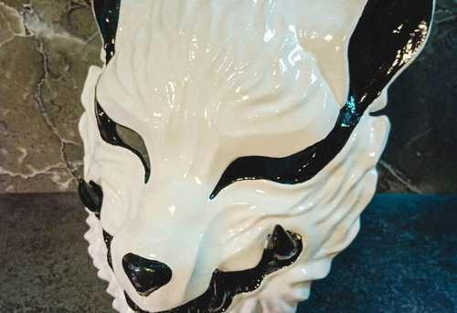Маска White Oni Kitsune (Кицунэ) (ручная работа)