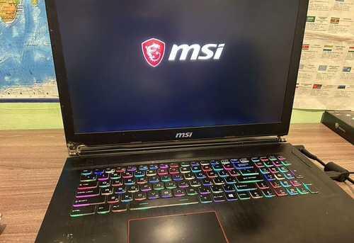 Игровой ноутбук msi GE73VR 7RF