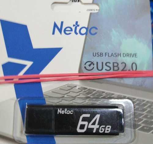 Флешка usb 64gb 2.0 netac U351