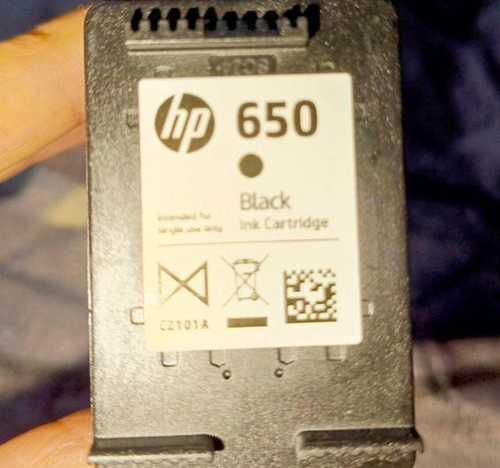 Картридж HP650 чёрный для заправки