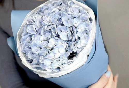 Гортензия голубая букет цветов