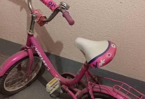 Велосипед детский четырехколесный розовый