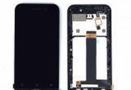 Дисплей для Asus ZenFone Go ZB452KG черный с рамко