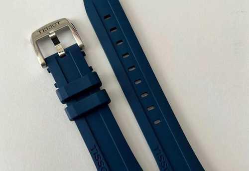 Синий ремешок на часы Tissot PRC200 Оригинал