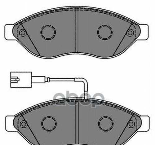 Колодки тормозные дисковые перед peugeot boxer