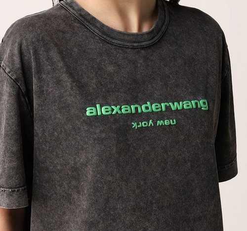 Фирменная майка alexander wang