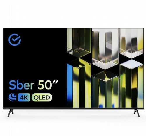 Телевизор Sber SDX-50UQ5230T Qled, Смарт тв