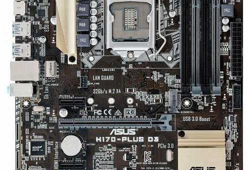 Материнская плата asus H170 plus D3 1151