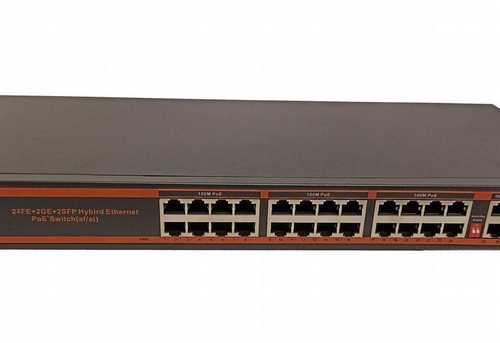 POE Коммутатор 24 + 2 Uplink + 2 SFP + WatchDog