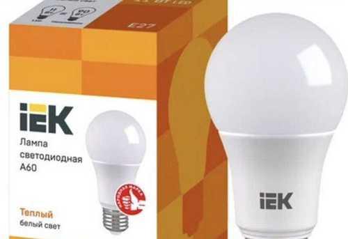 Лампа светодиодная IEK ECO 3000к Е27 А60